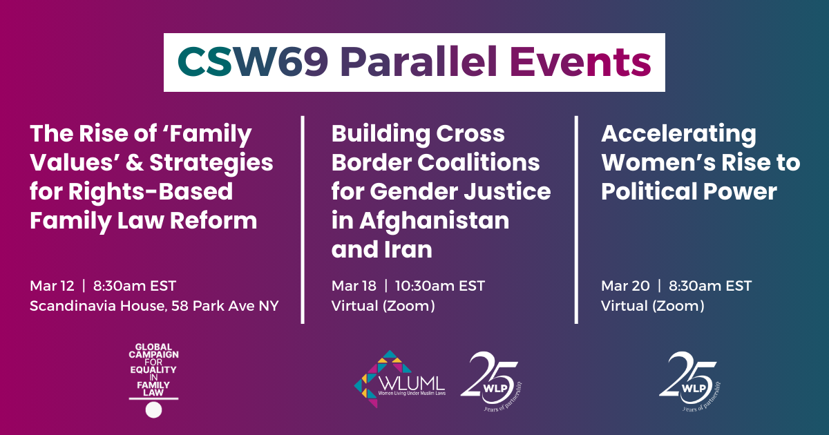 WLP at CSW69 | Women's Learning Partnership